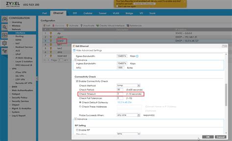 What Is The Meaning Of The Check Timeout Value For The WAN Connectivity