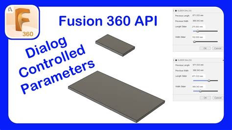 Intro To Api In Fusion 360 Part 11 Control A User Parameters With A Slider Dialog Fusion360