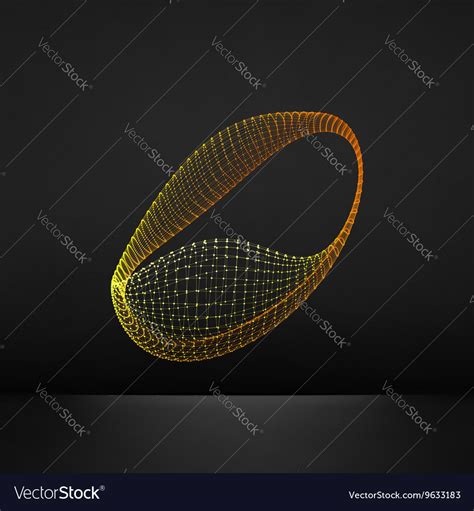 Wireframe Object 3d Geometric Shape Molecular Grid