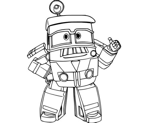 로봇트레인 색칠 공부 Kr에서 무료 색칠 공부