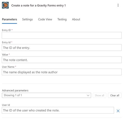 Create Entry Note Gravity Forms Power Automate Professional Documentation