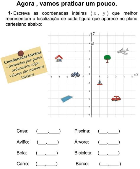 Atividade Com Plano Cartesiano Roaredu
