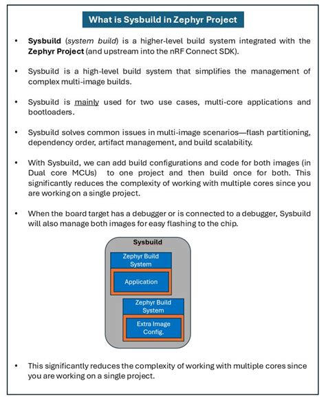 Embeddedsystems Zephyrrtos Nrfconnectsdk Sysbuild Firmwareengineering Rtosdevelopment