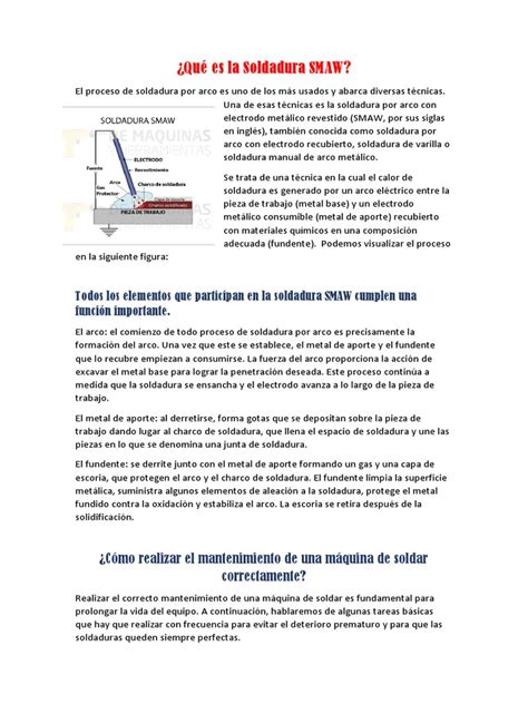 El Proceso De Soldadura Smaw Características Y Componentes Clave De