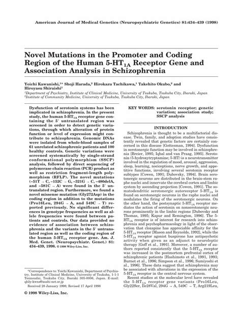 Pdf Novel Mutations In The Promoter And Coding Region Of The Human 5