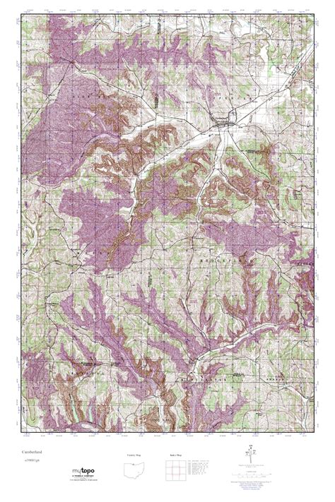 Mytopo Cumberland Ohio Usgs Quad Topo Map
