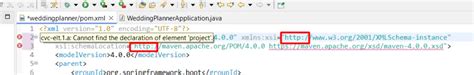 Cannot Find The Declaration Of Element Project In Pom Xml Codebun