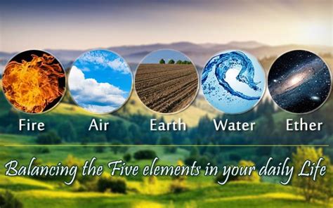 Balancing the Five elements in your daily Life