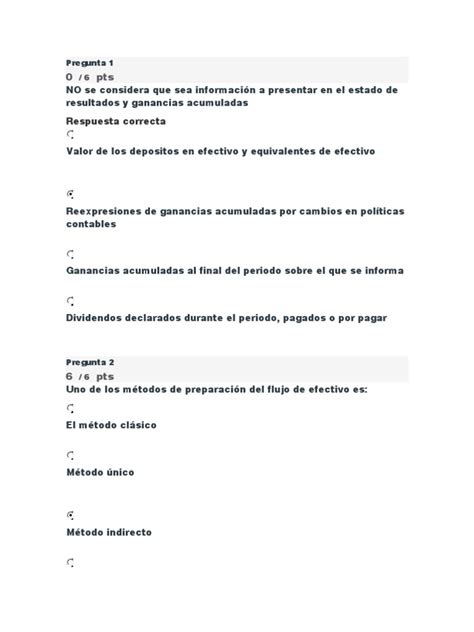 Examen Fibal 1 Intento Pdf Normas Internacionales De Informacion