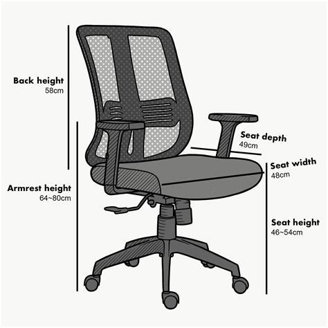Black Mesh Medium Back Executive Office Chair Swivel Desk Chair With