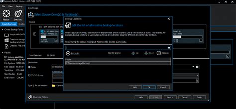 Macrium Reflect Change Default Backup Storage Destination Solved