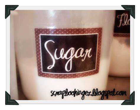 Digital Scrapbooking Made Easy Sweets Flour And Sugar Labels