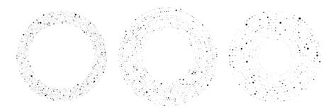 Premium Vector Set Of Circle Halftone Dotted Backgrounds