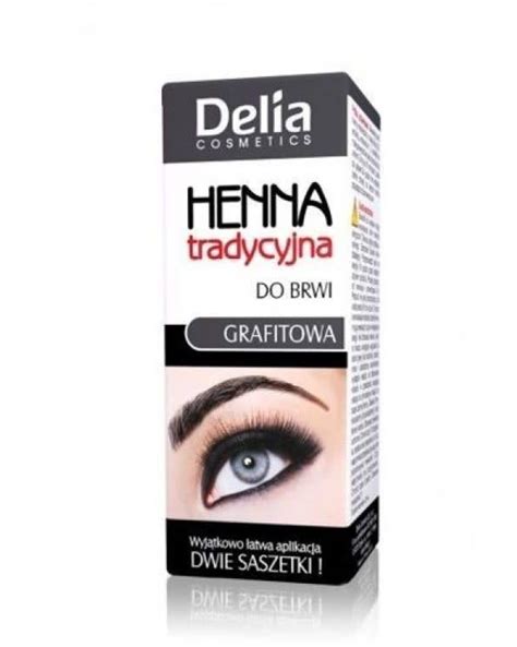 DELIA Henna Do Brwi I Rzęs Tradycyjna 1 1 Grafit mypewex