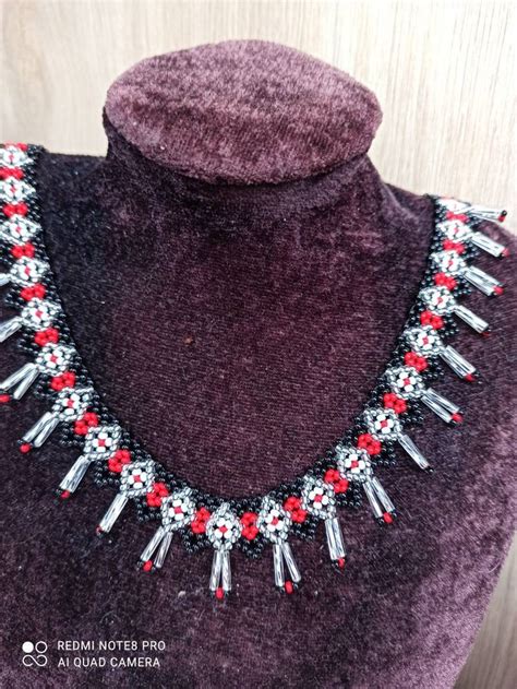 Traditional Ukrainian Necklace Seed Bead Necklace Ukrainian Etsy