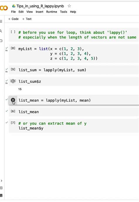 Tips In Using R Before Use For Loop Think About Lapply Youtube