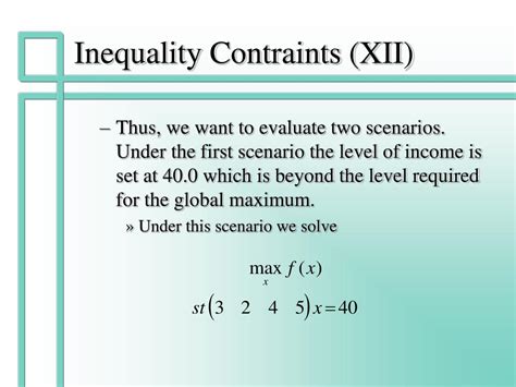 Ppt Inequality Constraints Powerpoint Presentation Free Download Id1750392