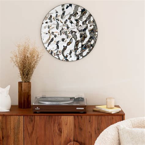 Decoración De Pared Redonda De Metal Cromado D 50 Kulu Maisons Du Monde