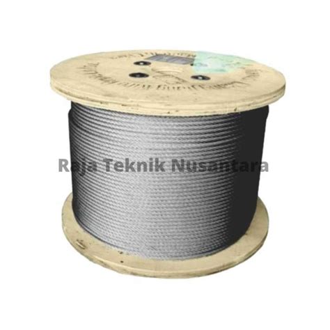 Jual Kawat Seling Lapis PVC MM MM Galvanis Wire Rope PVC Kawat Seling X MM Di Seller