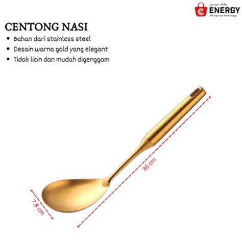Centong Sendok Nasi Gold Energy Bali