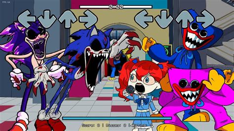 New Sonicexe Vs Huggy Wuggy Kissy Missy Poppy Incredible Doll