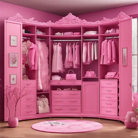 Premium Photo Barbie Doll Wardrobe