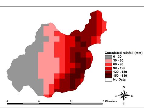 10 Cumulated Rainfall Spatial Variability In The Watershed Download