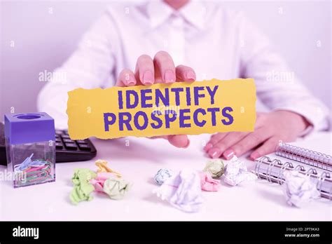 Conceptual Display Identify Prospectspossible Client Ideal Customer