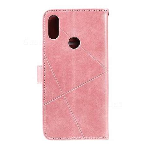 Embossing Geometric Leather Wallet Case For Xiaomi Mi Redmi Note Note Pro Rose Gold