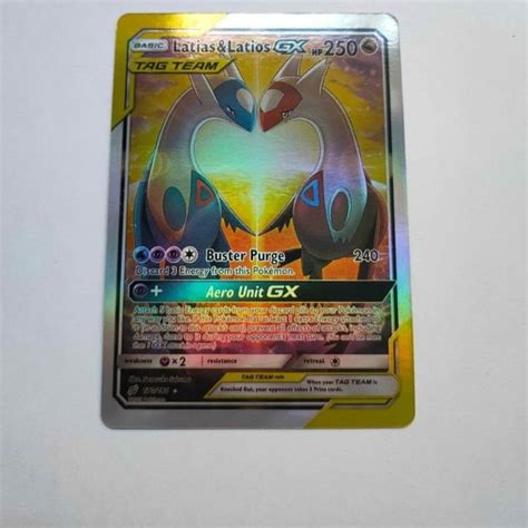 Latias Latios GX Alternate Full Art SM Team Up SM9 Etsy