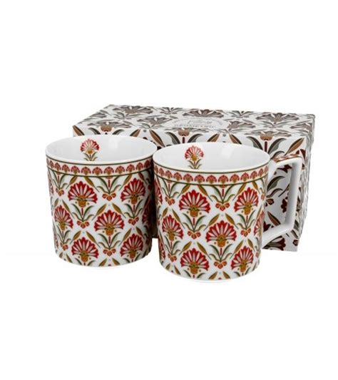 ZESTAW KUBKÓW KUBKI DUO GEOMETRIC CARNATIO 350 ML X 2 SZT Duo Sklep