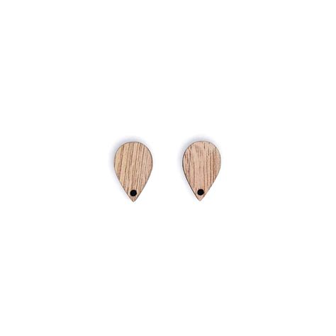 Upside Down Teardrop Walnut Connectors Wondertree