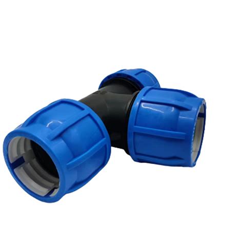 PP Compression Fitting Equal Tee HDPE Pipe Fittings For Water Supply