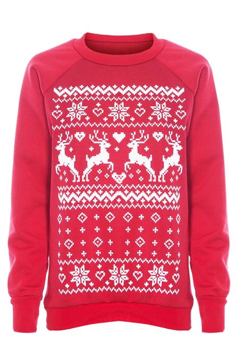 Womens Ladies Christmas Xmas Novelty Reindeer Knitted Sweater Jumper