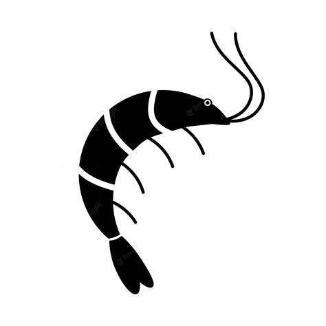 Premium Vector Shrimp Vector Icon