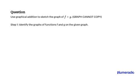 solved use graphical addition to sketch the graph of f g graph