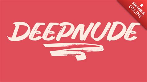 Deepnude Brush Font Text Effect Generator