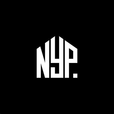 Diseño De Logotipo De Letra Nyp Sobre Fondo Negro Concepto De Logotipo
