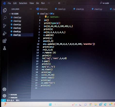Task 19 Practice Set And Frozenset Kiran Sagar Pythonlife Anantha Lakshmi Bola