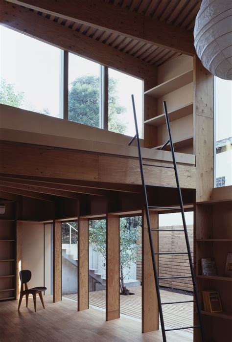 Square Home Hides A Wood Spiral Inside Designs And Ideas On Dornob