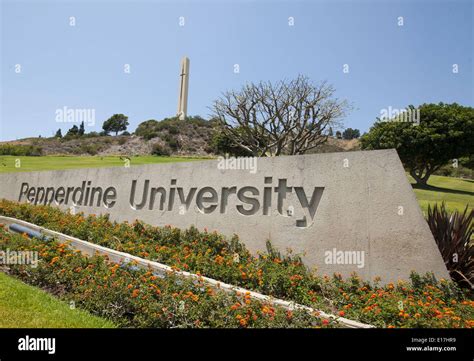 Malibu California Usa 25th May 2014 Pepperdine University Is A