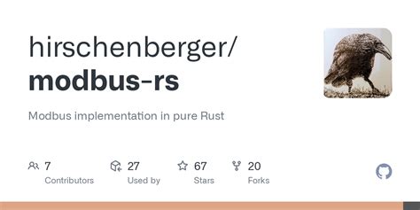 GitHub Hirschenberger Modbus Rs Modbus Implementation In Pure Rust