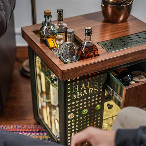 Model M Mini Bar For Home Royale Green With Left Side Display Cabinet