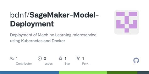 github bdnf sagemaker model deployment deployment of machine