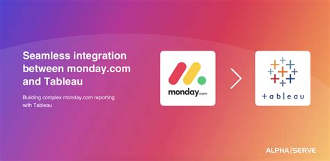 Alpha Serve Introduces Innovative Tableau Connector For Monday Com