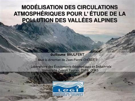 PPT Guillaume BRULFERT Sous La Direction De Jean Pierre CHOLLET