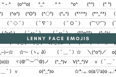 Lenny Face Emojis ͡° ͜ʖ ͡° Katalog Ascii Emoji Atlaso Cz Portál Plný Informací