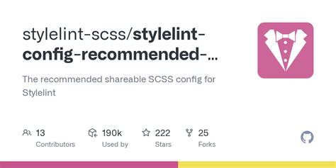 Github Stylelint Scssstylelint Config Recommended Scss The Recommended Shareable Scss Config