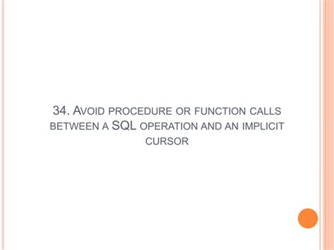 pl sql and sql coding guidelines part 5 ppt