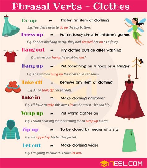 20 Useful Clothing Phrasal Verbs In English